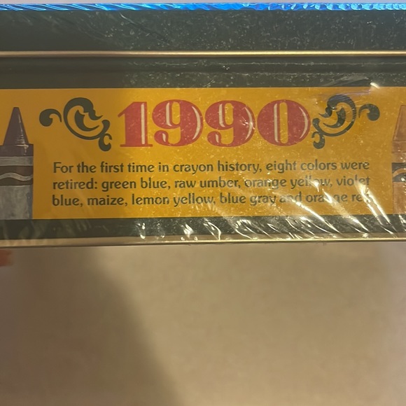 Crayola | Accents | Crayola Collectors Tin Crayons Vintage 99 Yellow ...